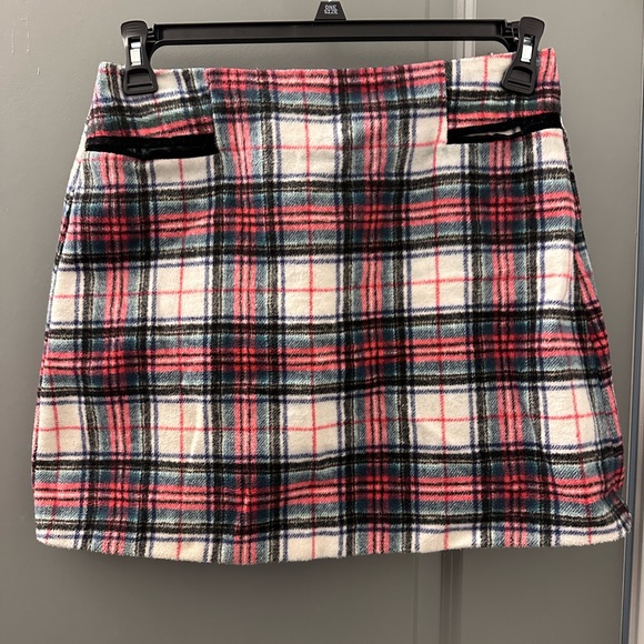 Copper Key | Skirts | Soft Warm Wool Like Material Plaid Mini Skirt ...